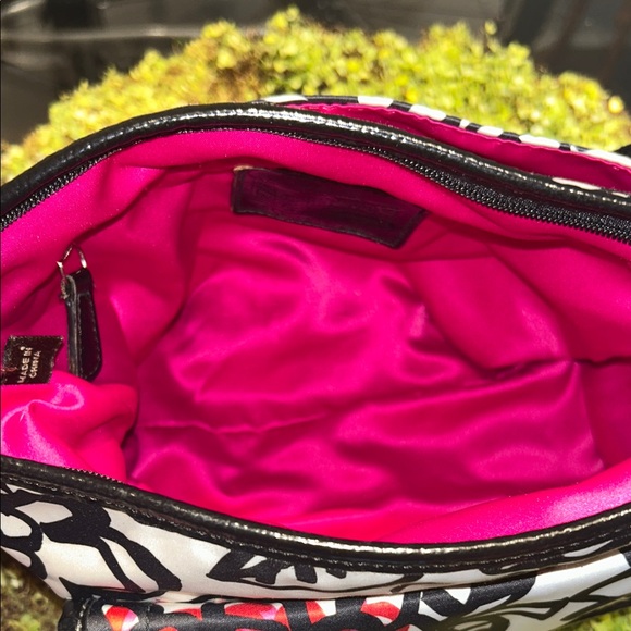 Coach | Bags | Reconditioned Coach Black Red Floral Shoulder Bag Clear ...